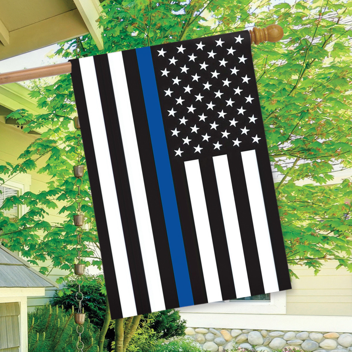 August Grove® Thin Red Line House Flag | Wayfair