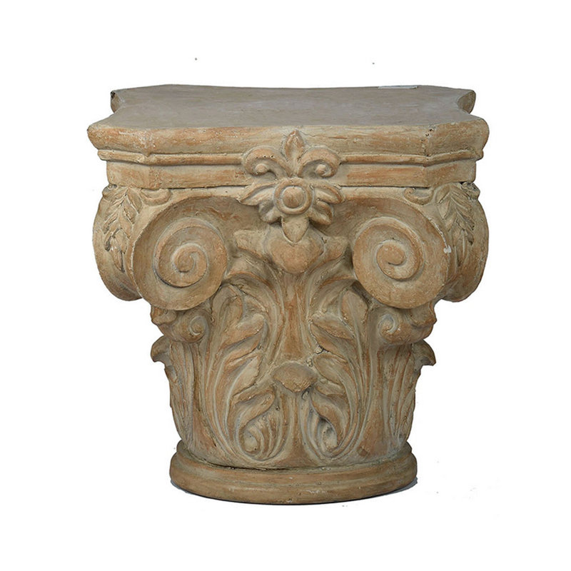 One Allium Way® Free Form Pedestal Stone Plant Stand | Wayfair