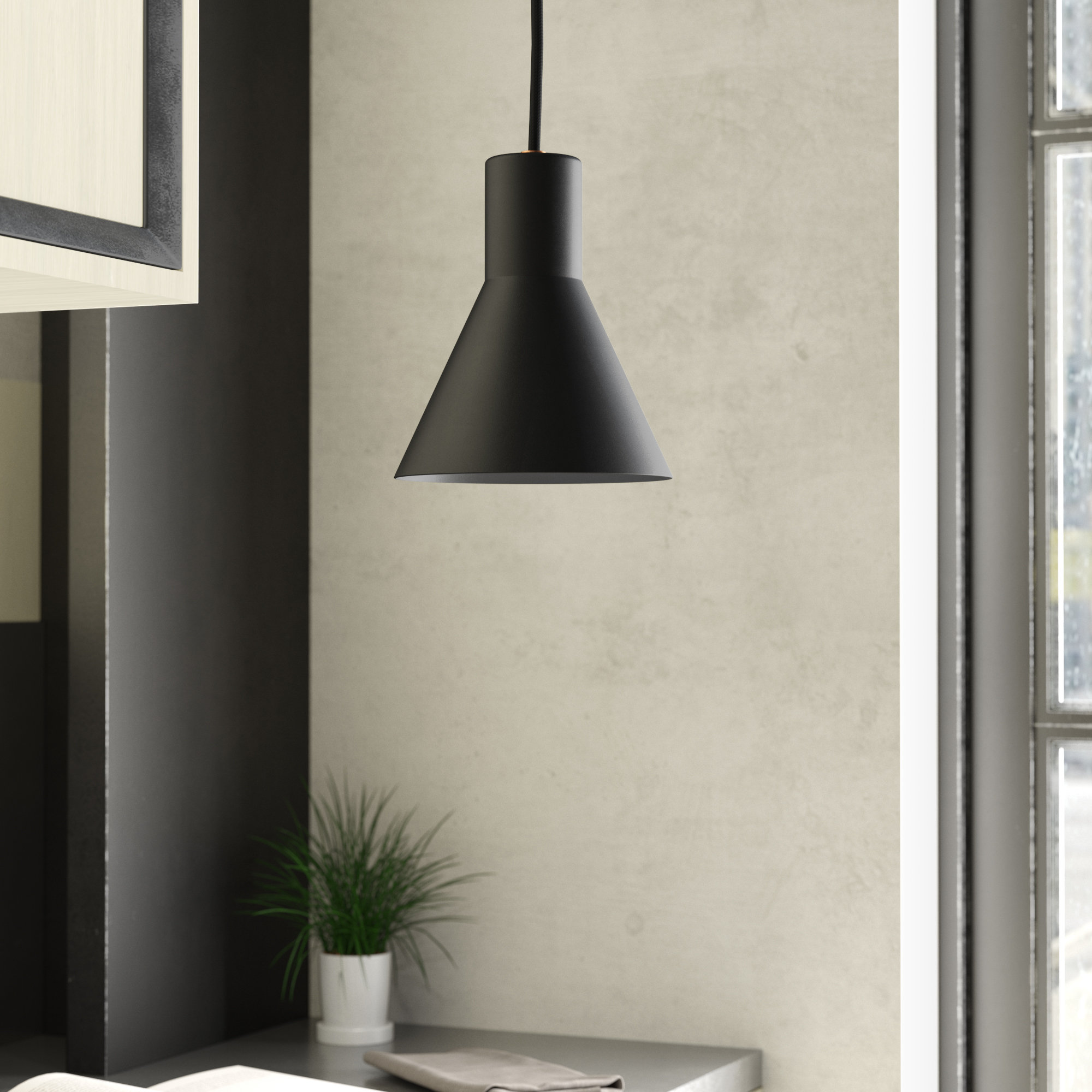 AllModern Byers 1-Light Dimmable Cone Pendant & Reviews - Wayfair Canada