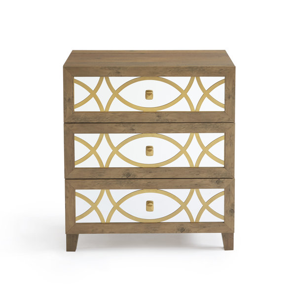 House of Hampton® Emilyjo 26" W Nightstand with 3 Drawers & Reviews ...