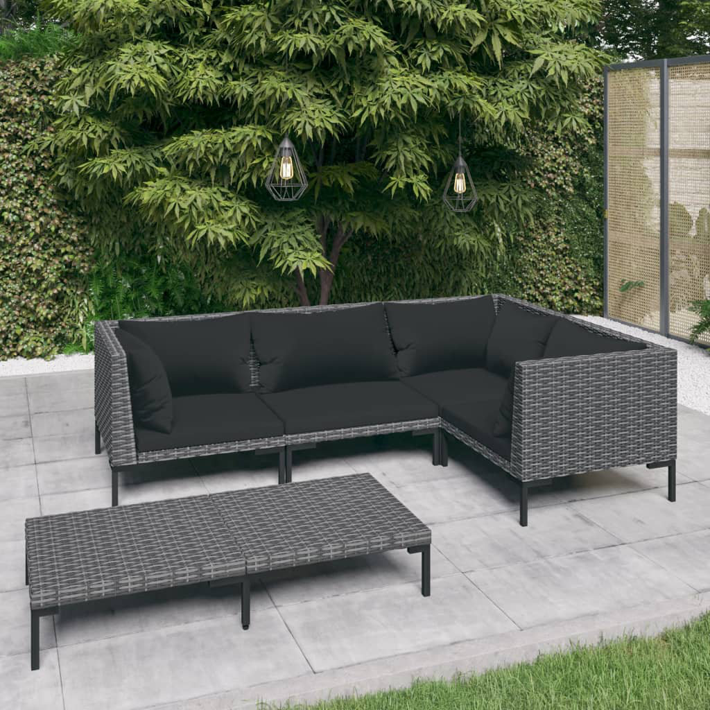 Latitude Run® 5 Piece Lounge Set with Cushions | Wayfair