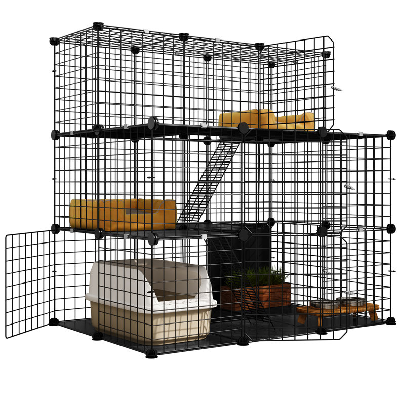 Tucker Murphy Pet™ Draedyn Portable 3-layer Cat Cage & Reviews | Wayfair