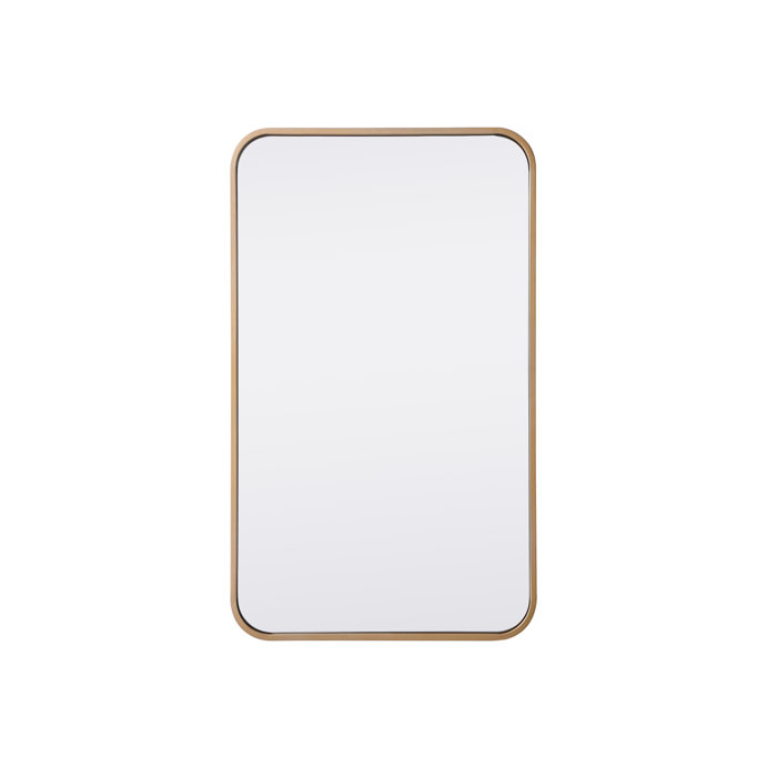 Sabine Metal Rounded Rectangle Wall Mirror & Reviews | Joss & Main