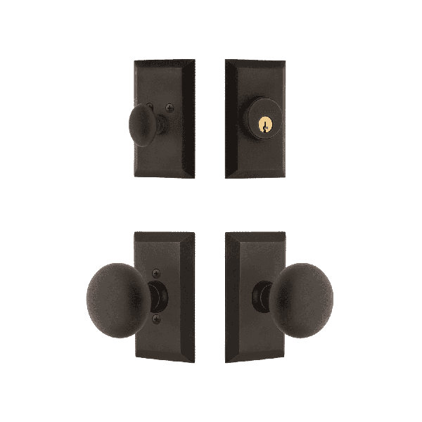 Nostalgic Warehouse Studio Entry Set with New York Knob & Reviews | Wayfair