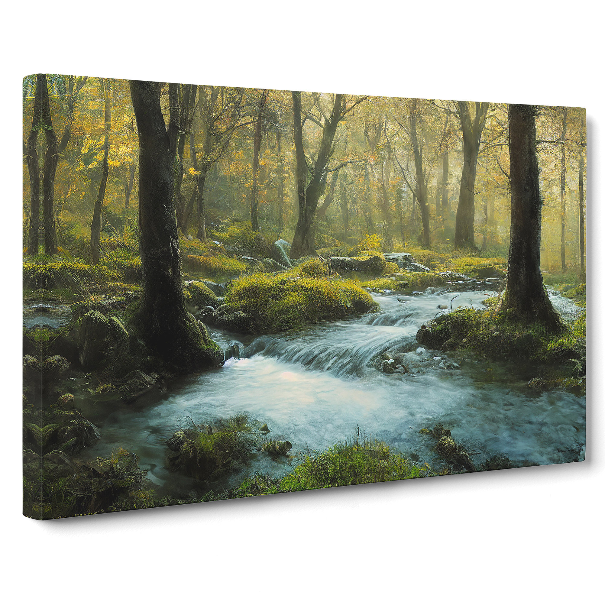 Alpen Home Glorious Forest Stream - Wrapped Canvas Painting | Wayfair.ie
