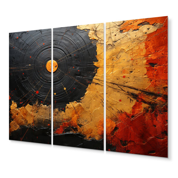 DesignArt Comets Comets Cavalcade - Comets Metal Wall Decor Set 3 ...