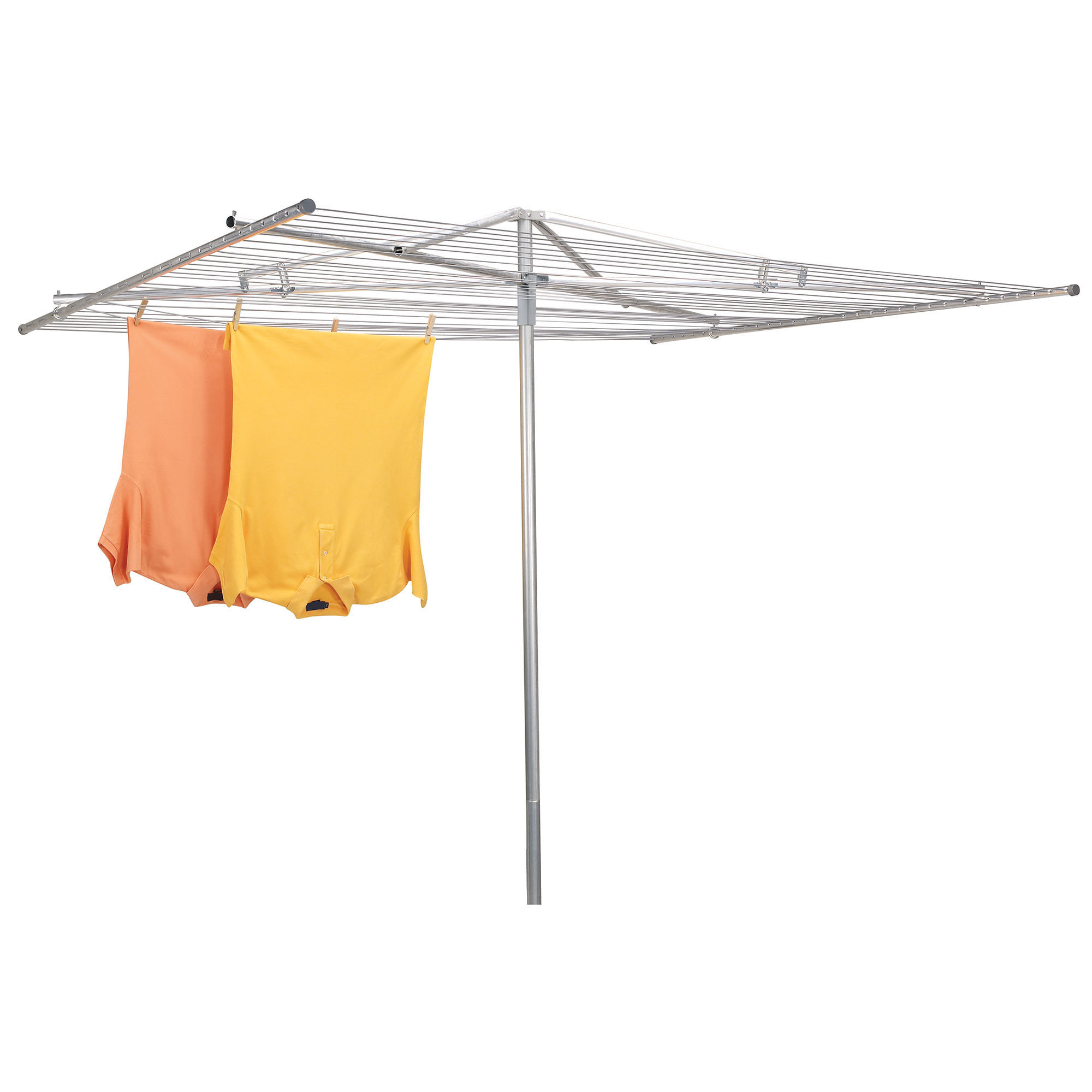Household Essentials Aluminum Top Outside Parallel Umbrella Clothesline ...