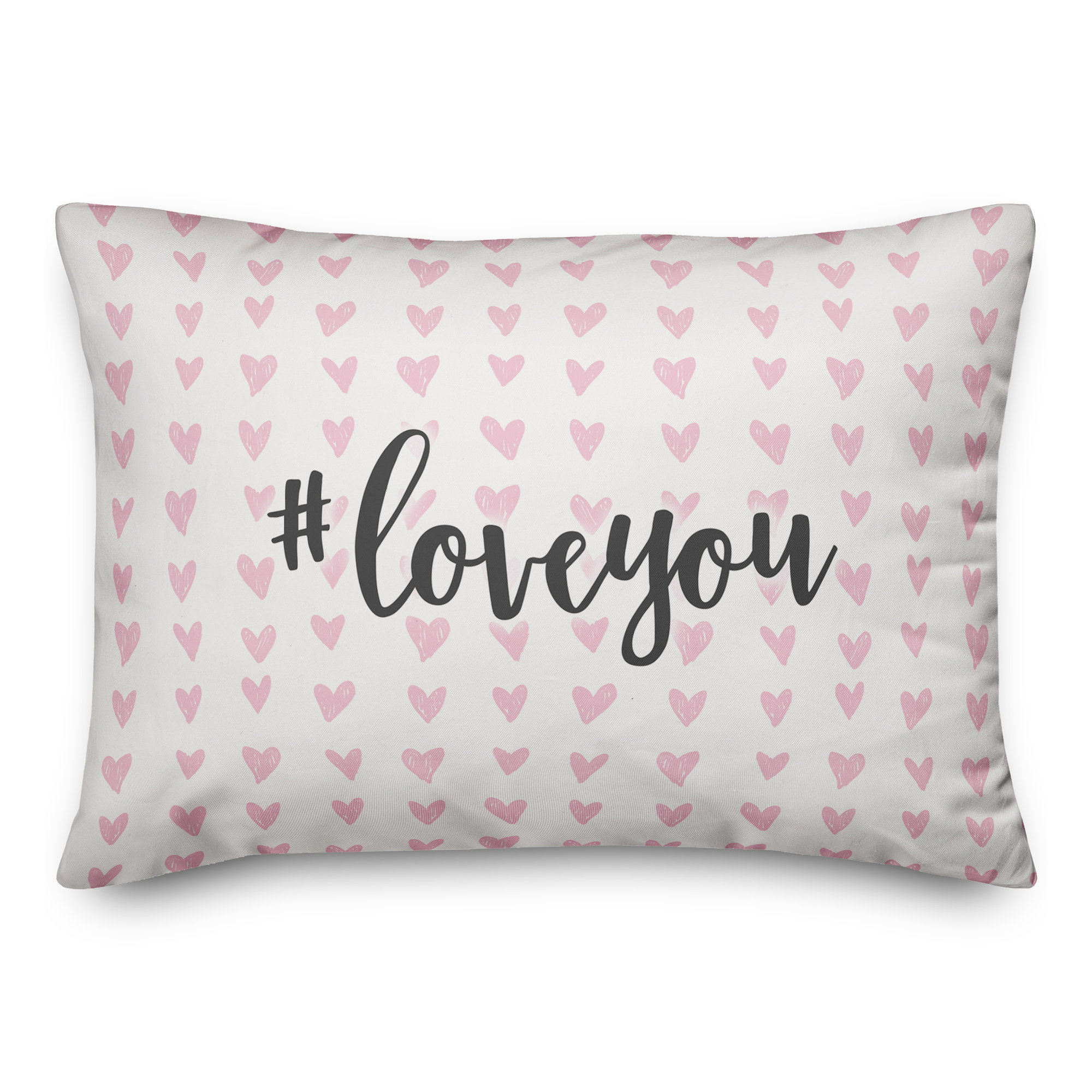 Designs Direct Creative Group Hashtag Love You Throw Pillow | Wayfair