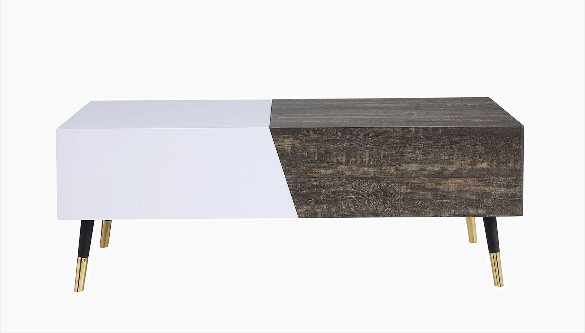 Corrigan Studio® Orion Coffee Table, White High Gloss | Wayfair