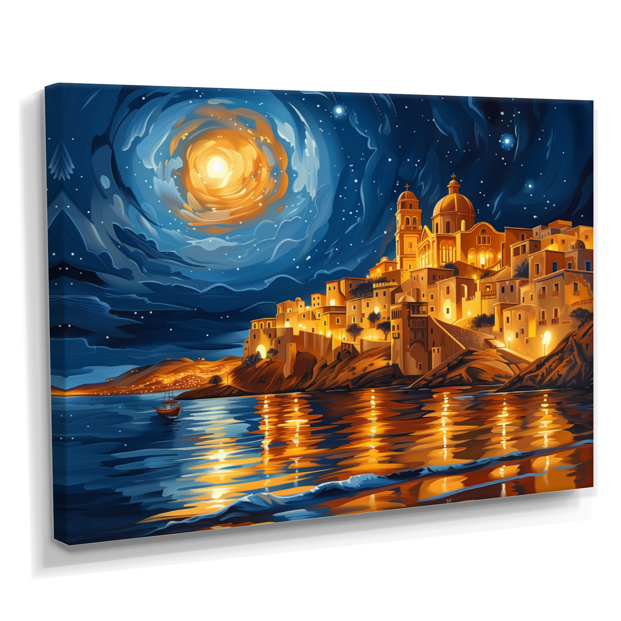 Ebern Designs Moonlit Egypt In Starry Night Desert Scene II - Egypt ...