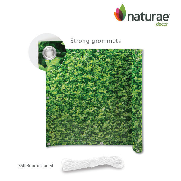 Bay Isle Home™ Balcony Screen 34 In X 180 In - Green Foliage Design ...