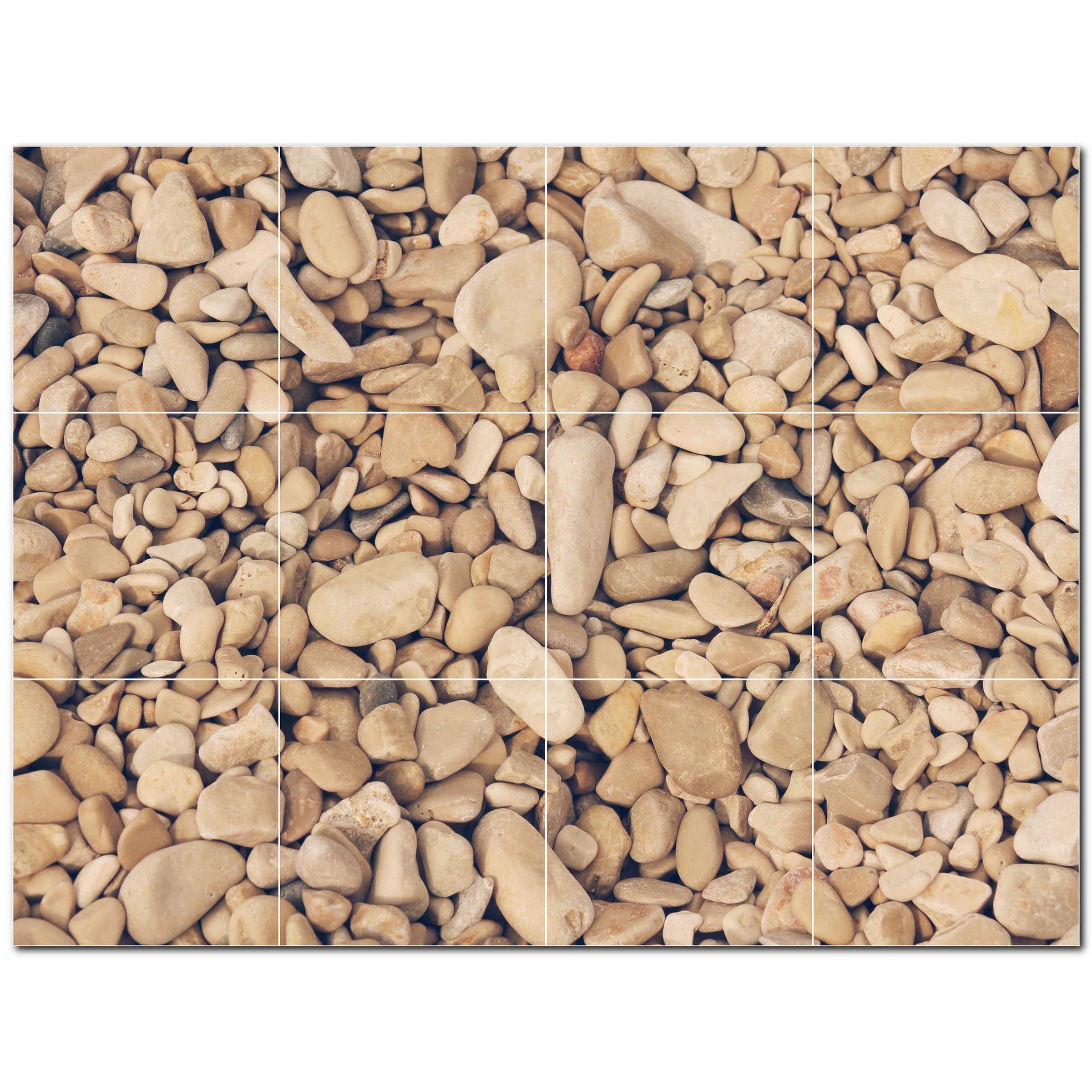 Picture-Tiles.com 32" x 24" Ceramic Rocks Photo Decorative Mural Tile ...