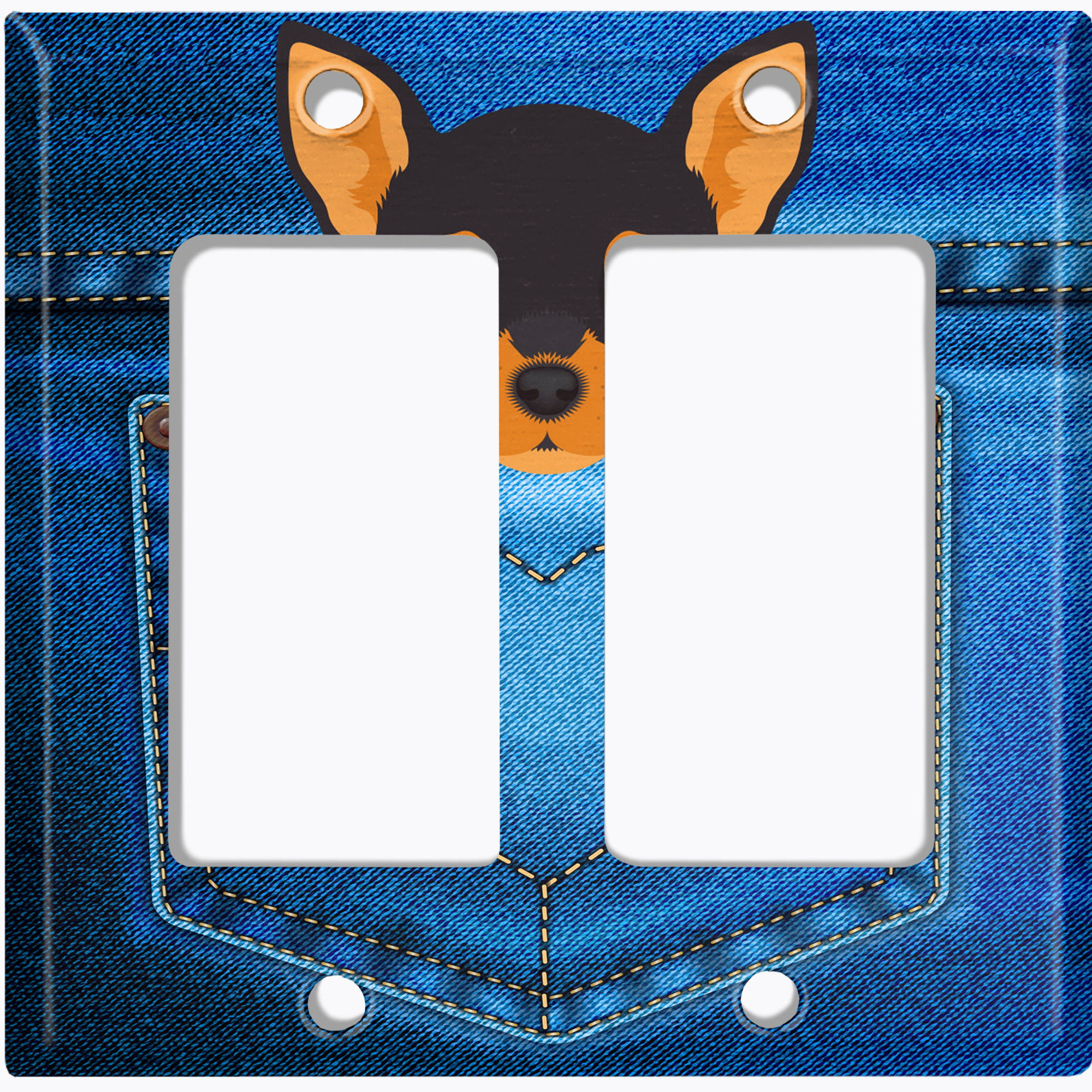 WorldAcc Metal Light Switch Plate Outlet Cover (Cute Puppy Dog ...