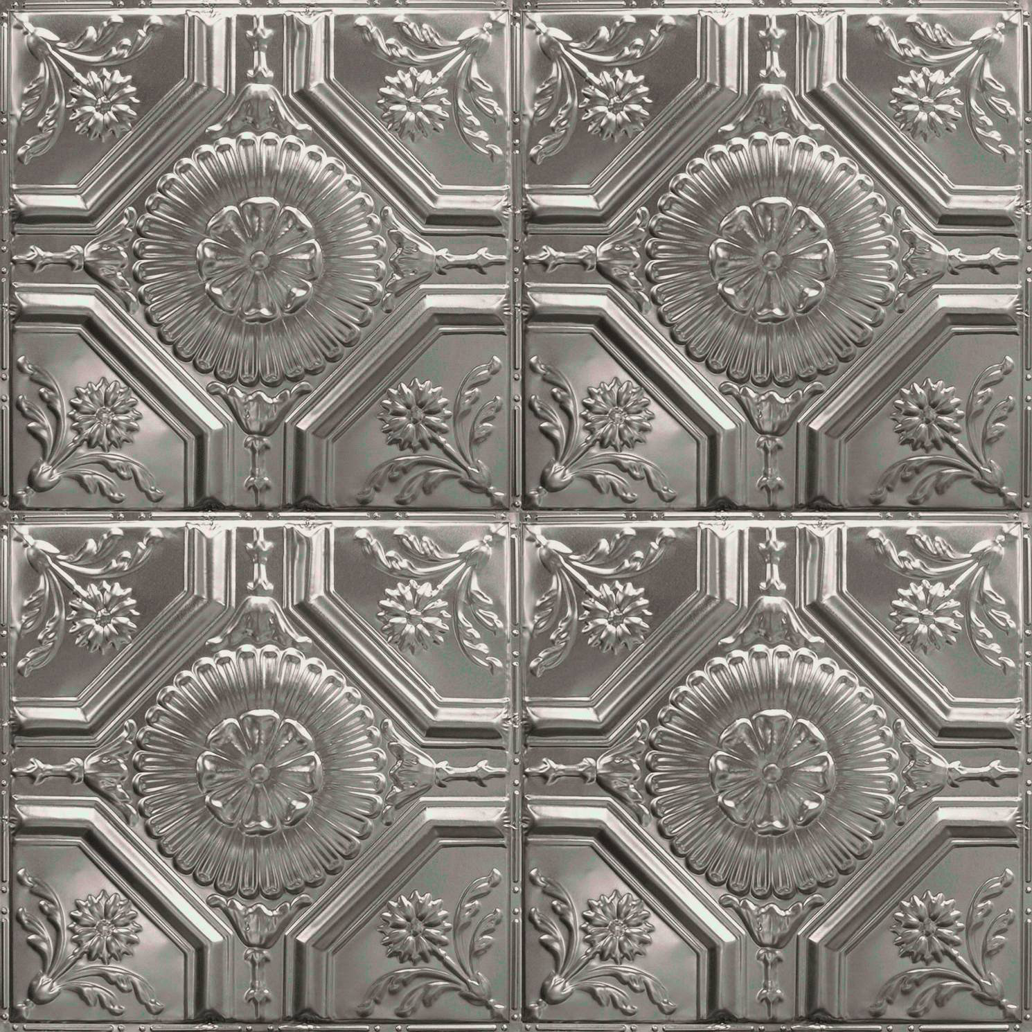 American Tin Ceilings 2' x 2' (24" x24") Wall Panels & Ceiling Nail-Up ...