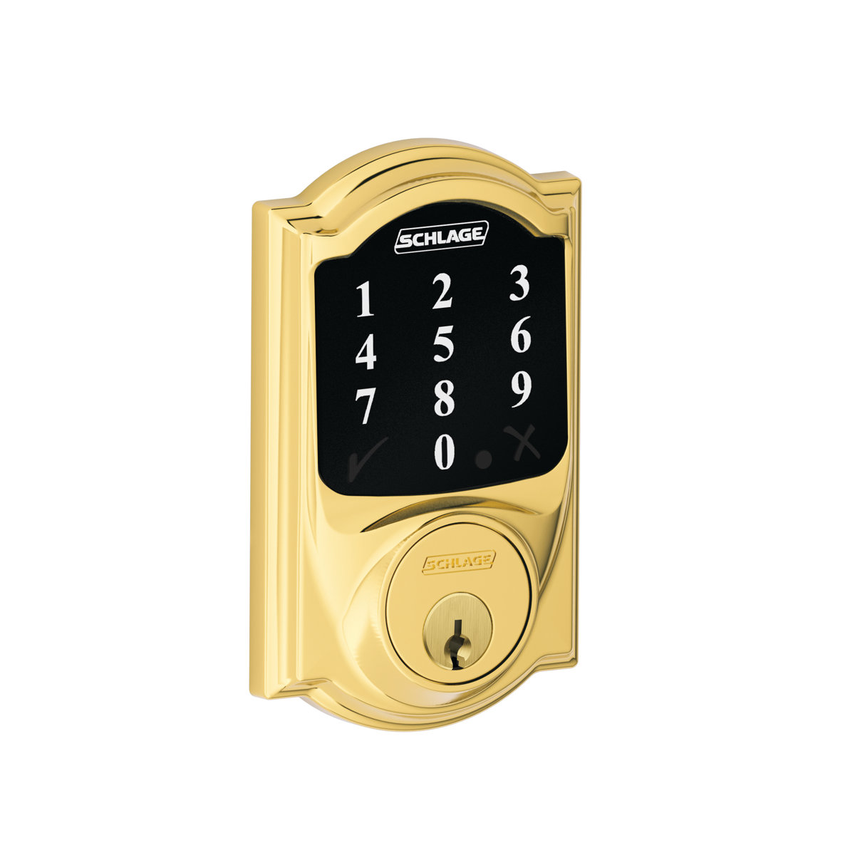 Schlage Single Cylinder Keyless Electronic Deadbolt & Reviews | Perigold