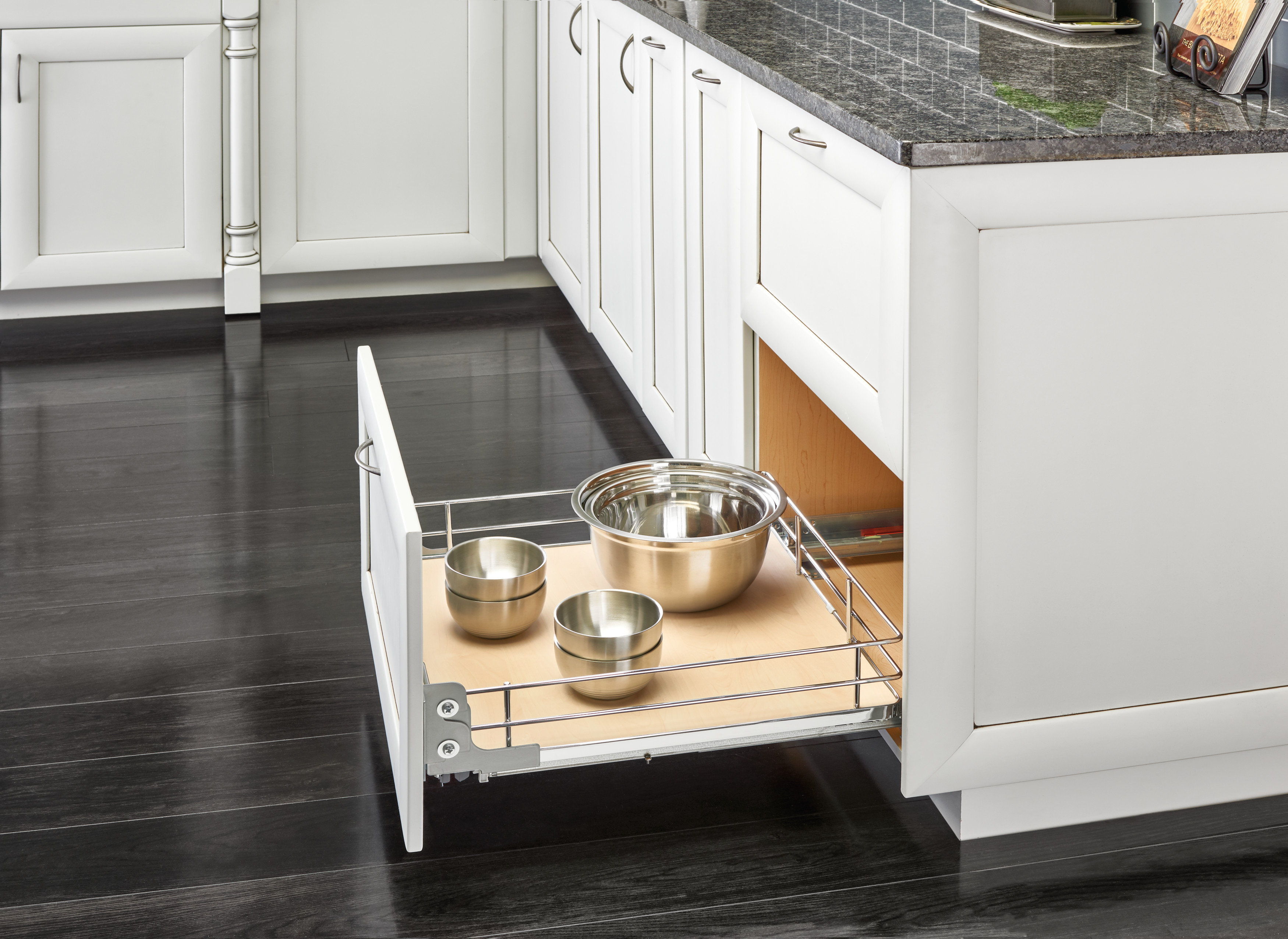 Rev-A-Shelf Solid Surface Pull Out Organizer Shelf with Soft Close ...