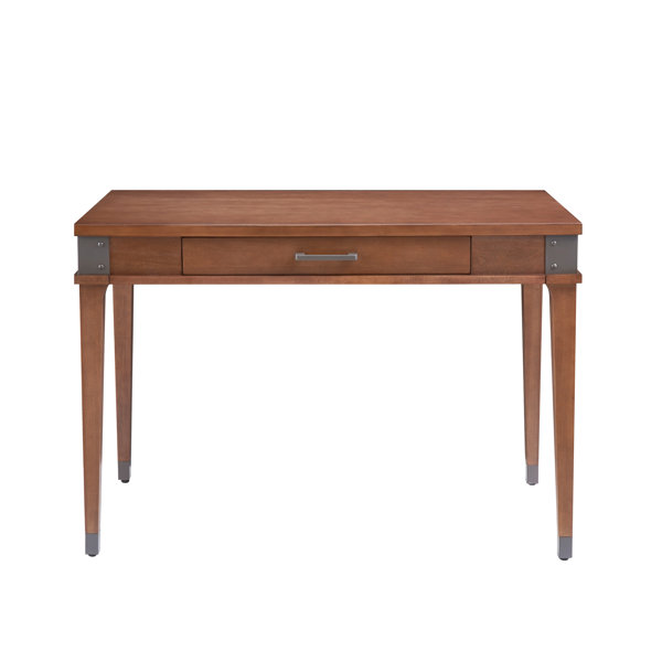 Leick Furniture Bethany Solid + Manufactured Wood Desk in Aged Barrel ...