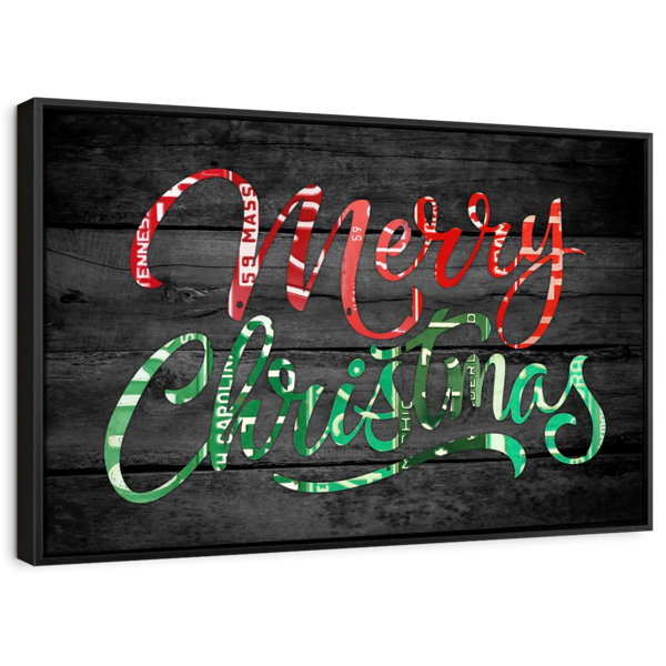 The Holiday Aisle® " Merry Christmas License Plates " | Wayfair