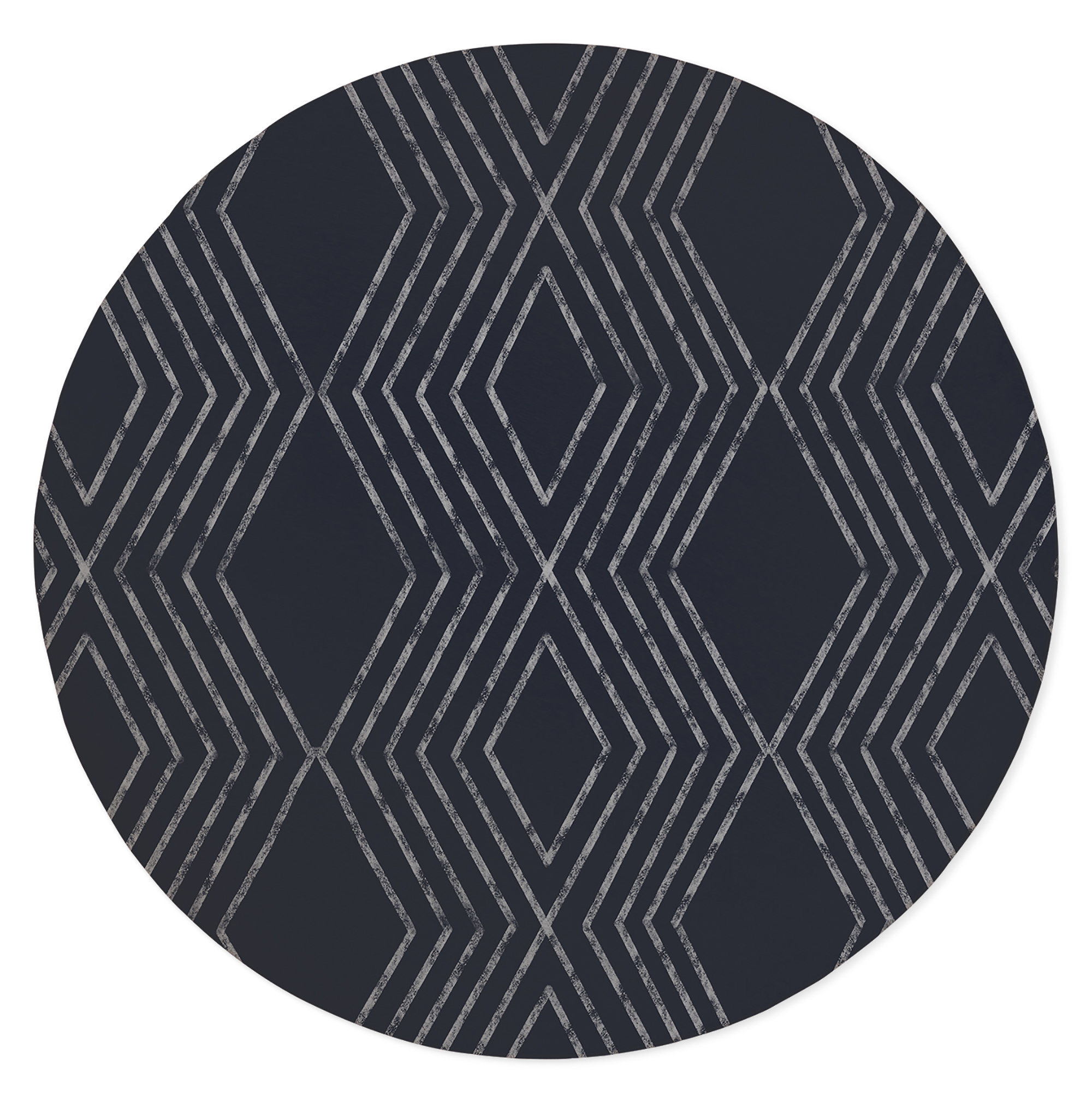 KAVKA DESIGNS Maya Low Pile Carpet Beveled Round Chair Mat | Wayfair