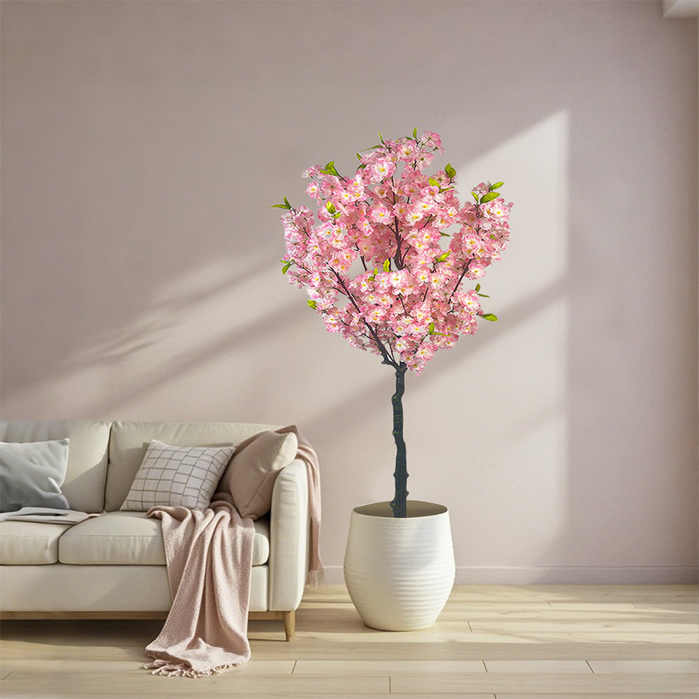 Dakota Fields 3.94FT/ 4.92FT Artificial Cherry Blossom Tree, Tall ...