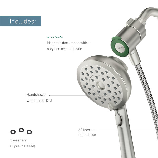 Moen Verso 2.5 GPM Handshower with Magnetix Docking & Reviews | Wayfair