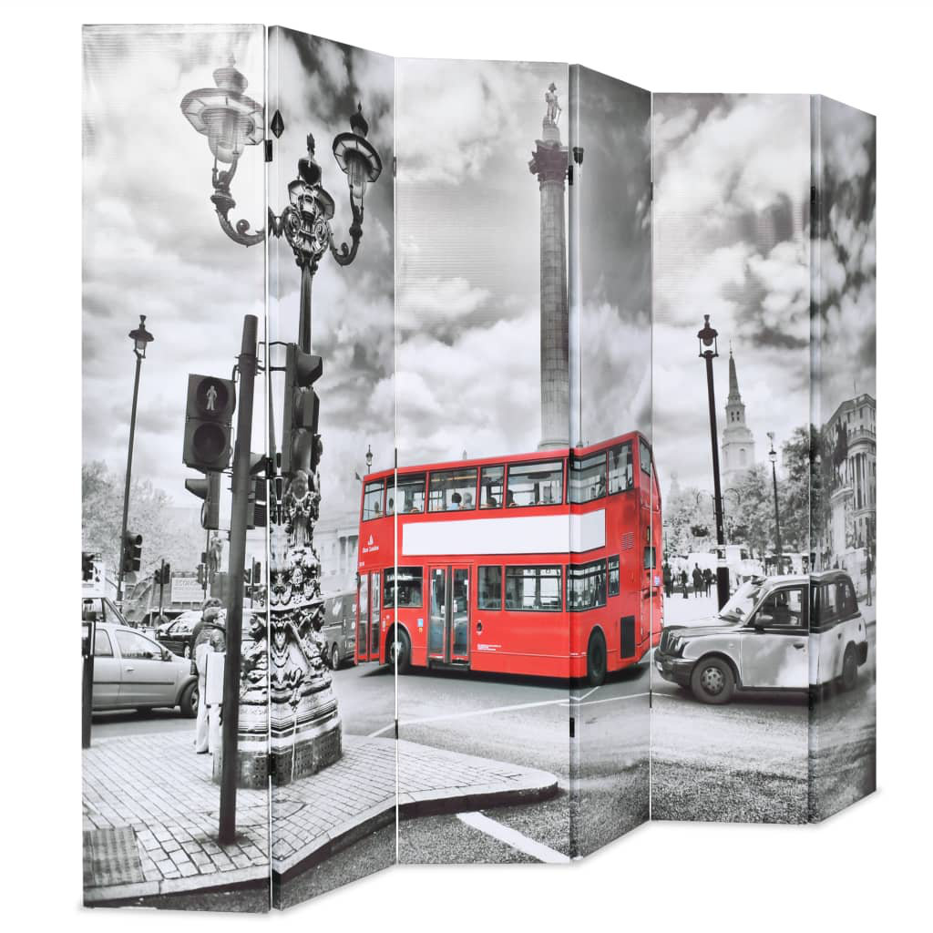 Latitude Run® Folding Room Divider 89.8X66.9" London Bus | Wayfair