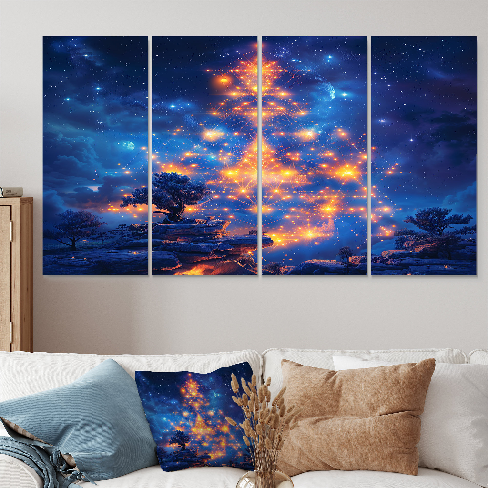 Design Art Celestial Geometry Ancient Future I - Abstract Landscape ...