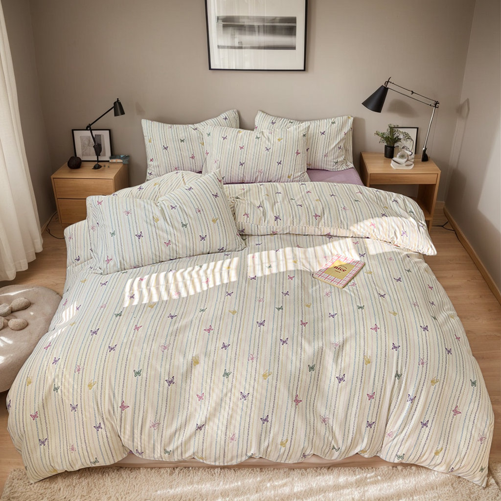 Dailynap Simple And Elegant Butterfly Pattern Bedding Set | Wayfair