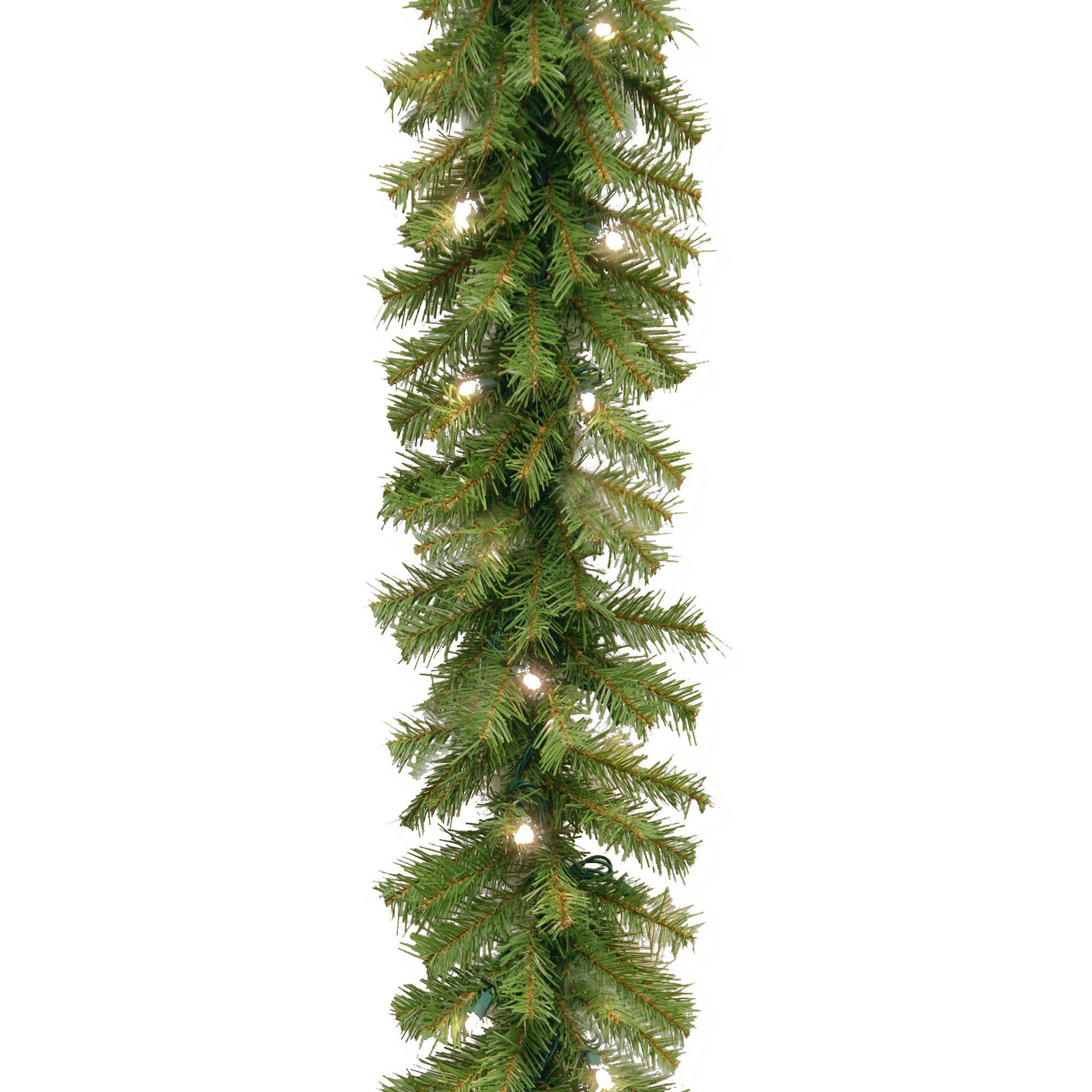 National Tree Company 9ft. Norwood Fir Garland with LED Lights ...