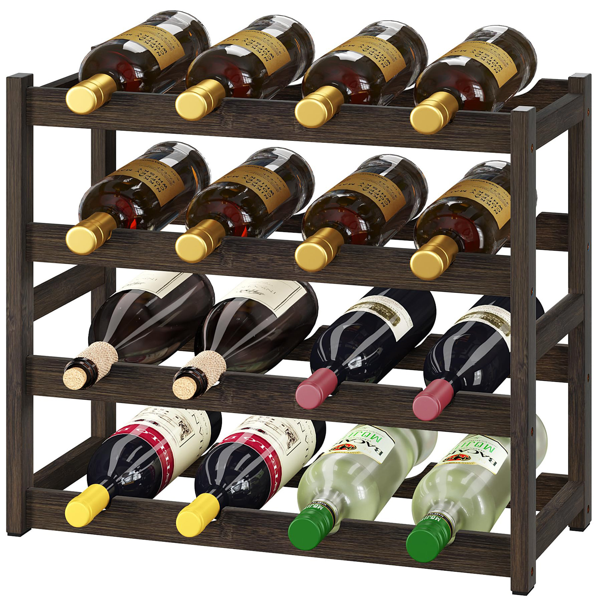Wildon Home® Annil 16 Bottle Tabletop Wine Bottle Rack | Wayfair
