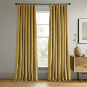 Yellow & Gold Curtains & Drapes You'll Love | Wayfair