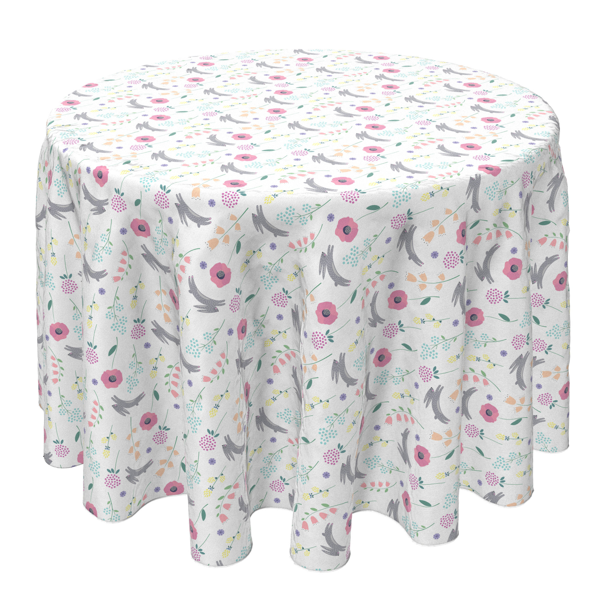 East Urban Home Round Cotton Tablecloth | Wayfair