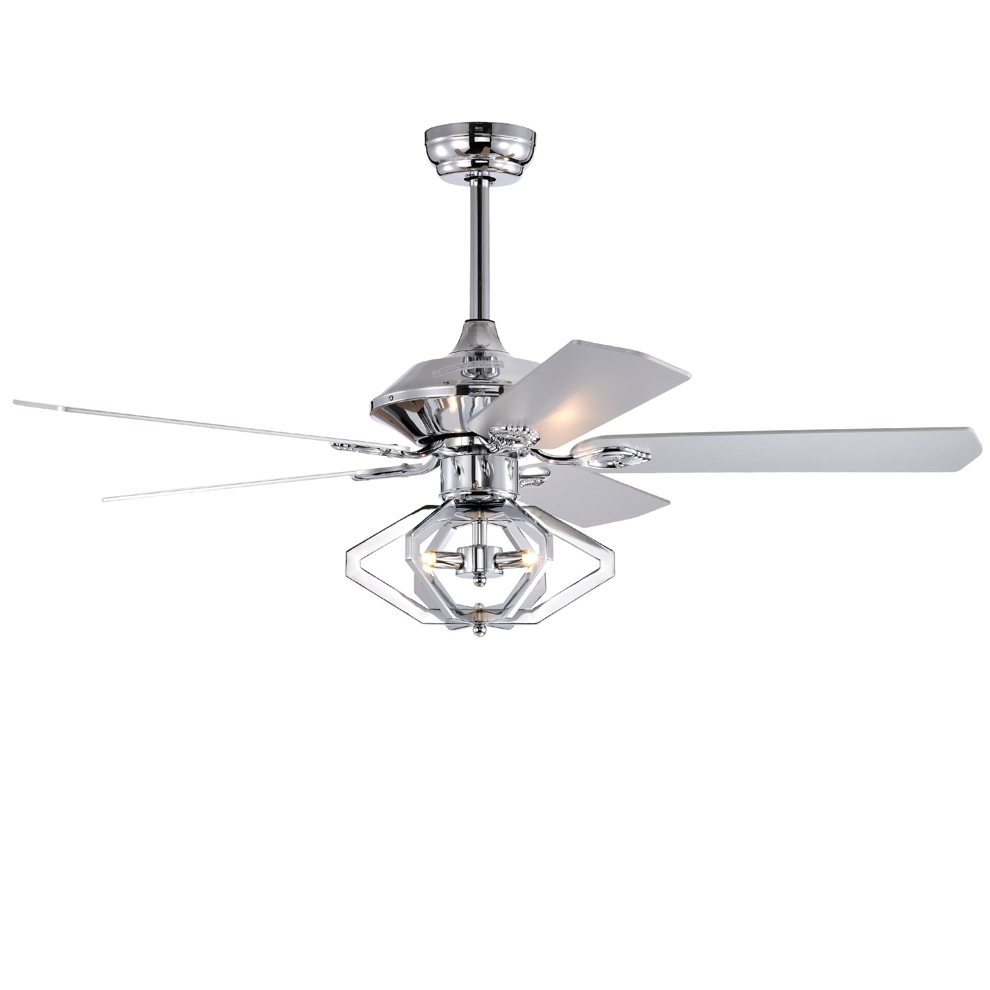 Ebern Designs 52" Dual Wood 5-Blade Ceiling Fan With Remote Control ...