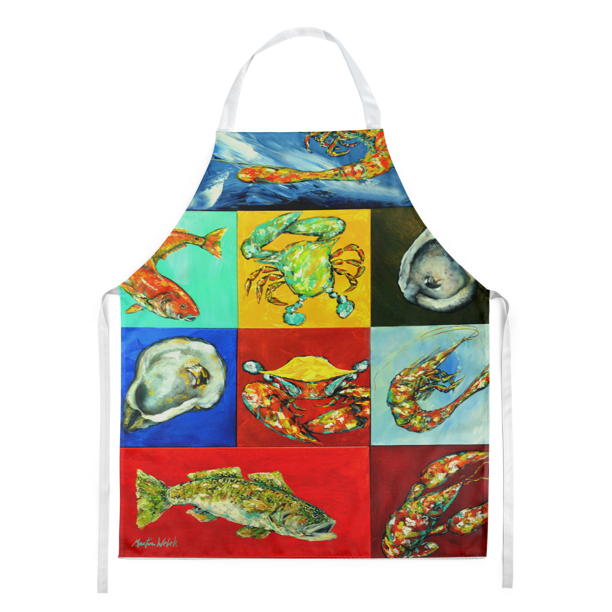 Winston Porter Mixed Seafood Apron | Wayfair