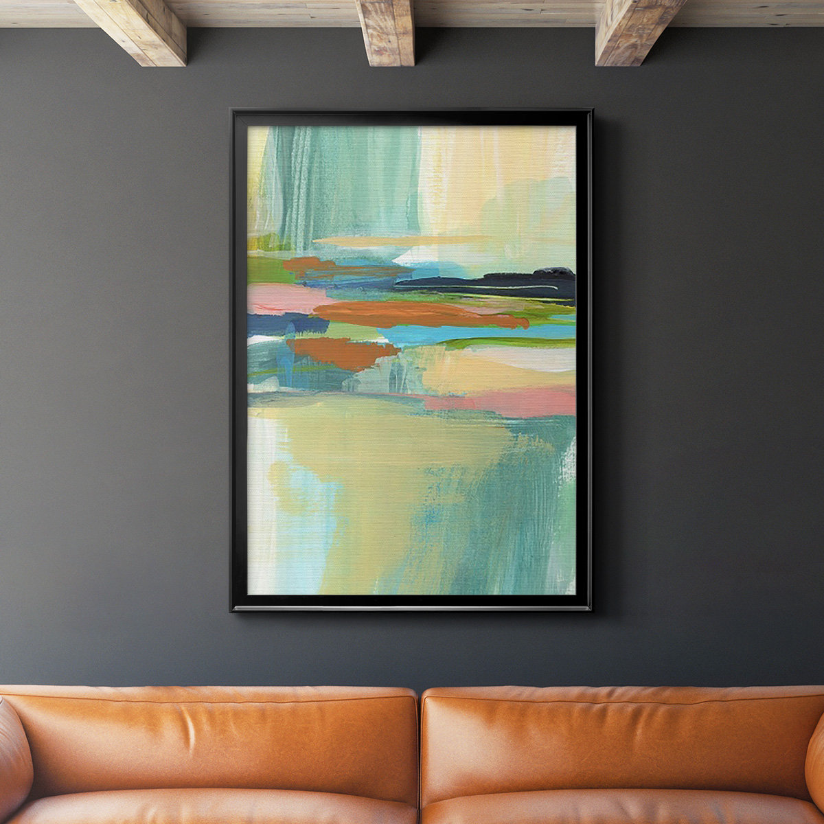 Ivy Bronx Radiant Horizon I Premium Framed Print - Ready To Hang | Wayfair