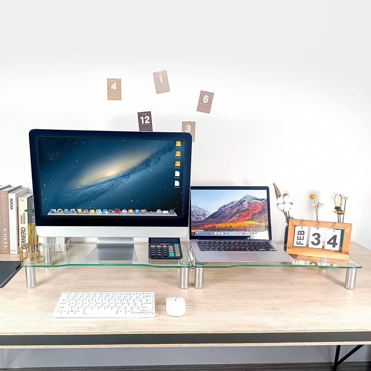 Paracity 4.9'' H x 22'' W Laptop/Computer Cart Or Stand | Wayfair