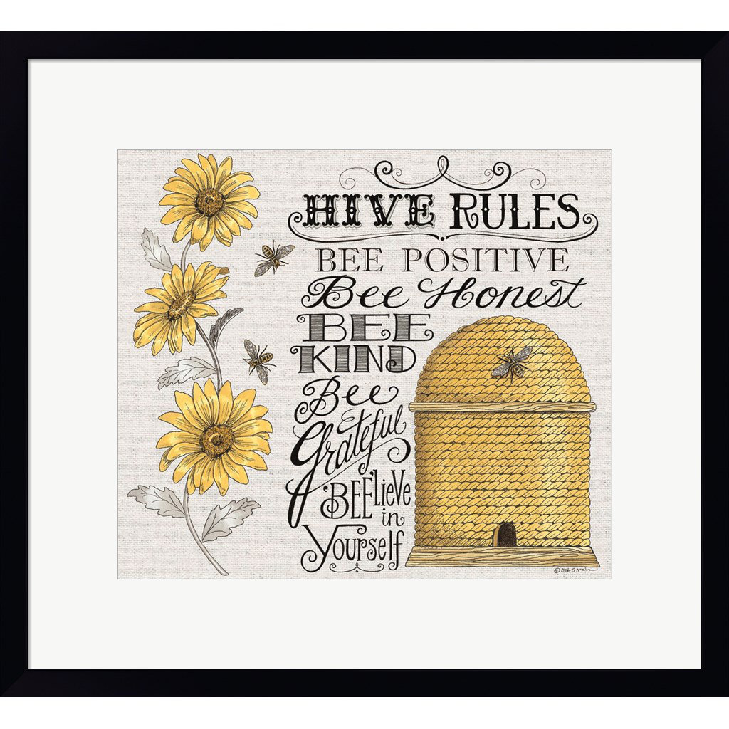 Rosalind Wheeler Hive Rules By Deb Strain, Framed Wall Art - Wayfair Canada