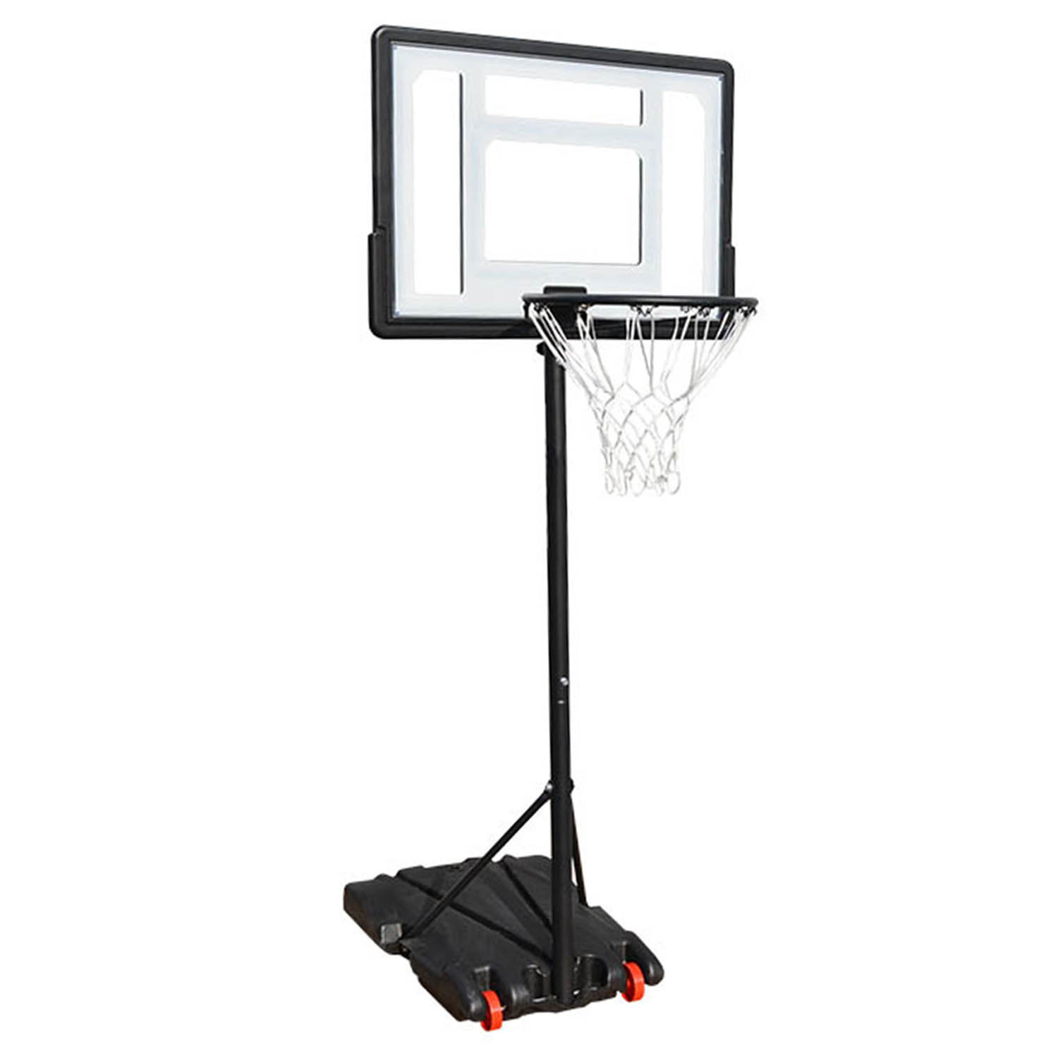 Wewdigi Height Adjustable 33" Metal Portable Full-Size Basketball Hoop ...