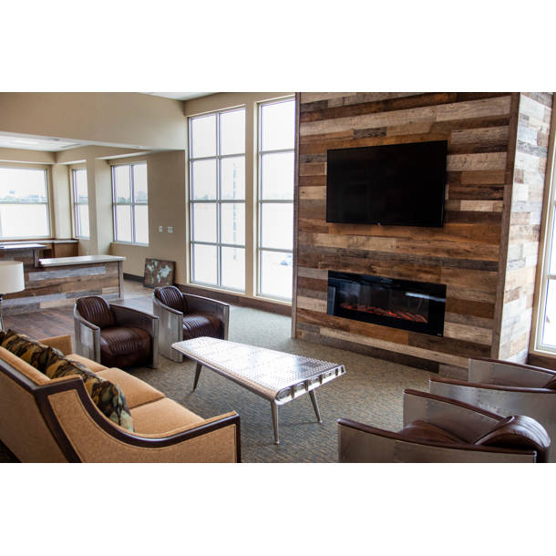 Heirloum(tm) Reclaimed Wood Wall Paneling in Tan & Reviews | Wayfair
