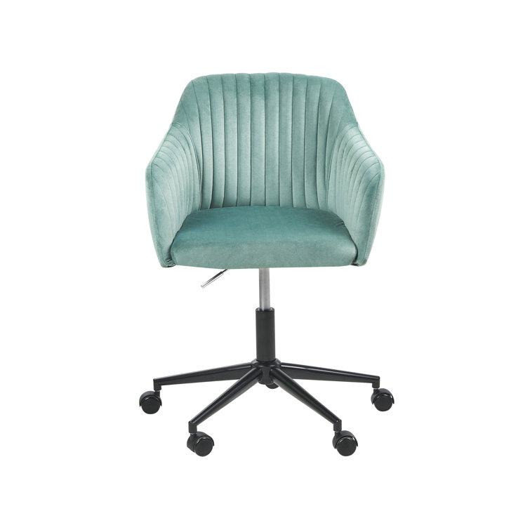 Fairmont Park Remley Velvet Commercial Use Desk Chair | Wayfair.co.uk