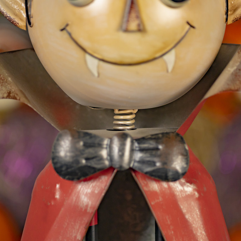 The Holiday Aisle® 27" Tall Big Head Vampire Figurine with Candy Jar ...