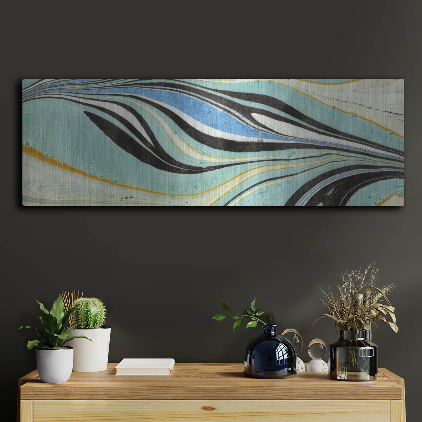 Ivy Bronx 'Placid 1' by Alicia Ludwig Metal Wall Art | Wayfair