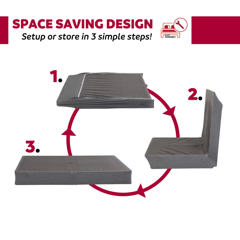 Alwyn Home Niamh Upholstered Folding Box Spring Foundation & Reviews ...