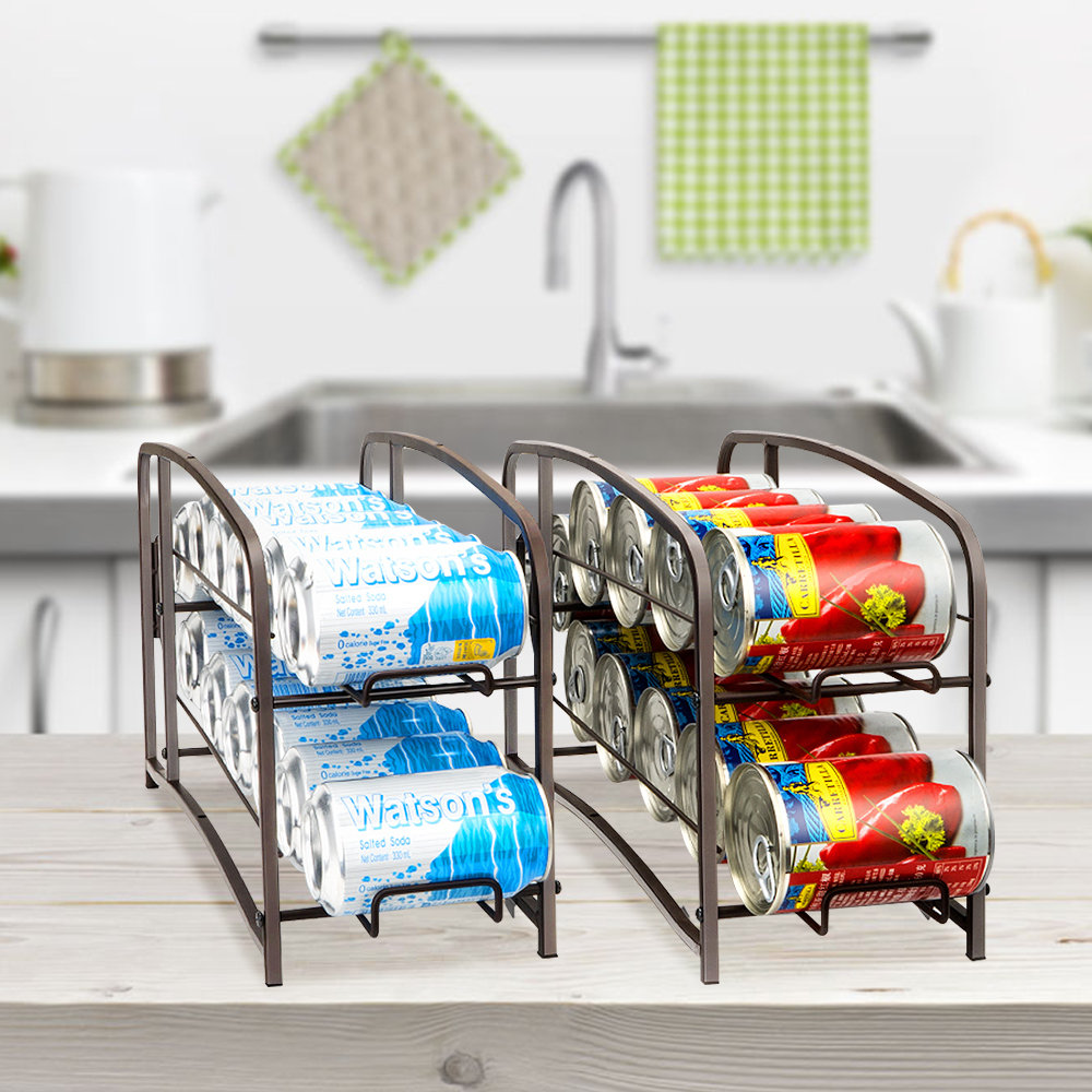 Rebrilliant 2 Pack Cola Can Organizer Freestanding Stackable Organizer ...