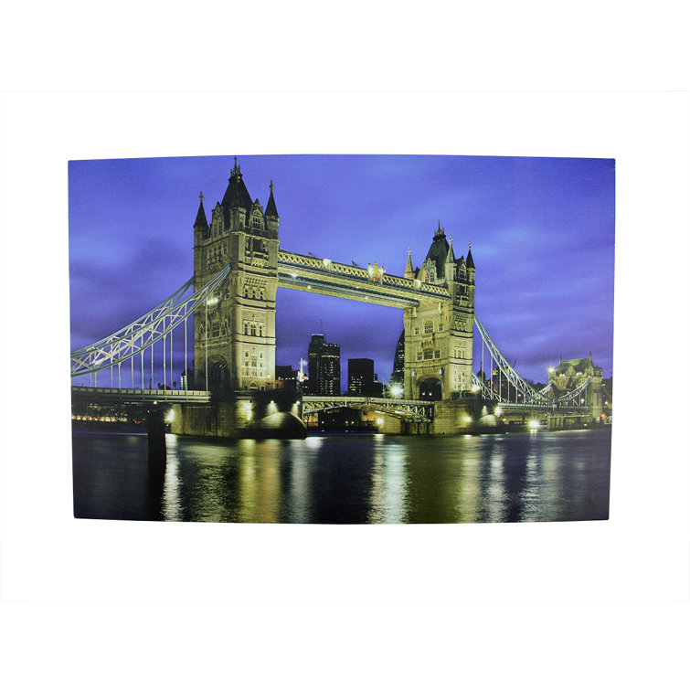 Northlight LED Lighted Famous London Bridge Canvas Wall Art 15.75" x 23 ...