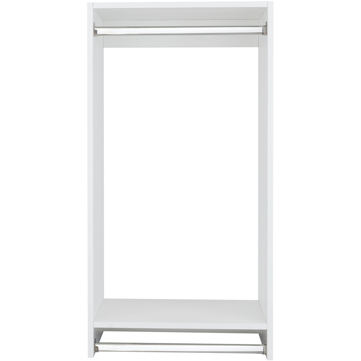 Modular Closets Double Hanging Unit for Walk-in Closet System & Reviews ...