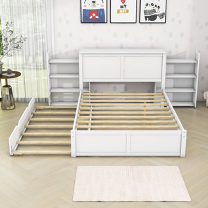 Lark Manor™ Keiser Full Platform Bed with Twin Trundle and Pull Out ...