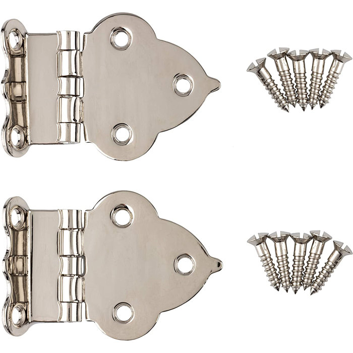 UNIQANTIQ HARDWARE SUPPLY Offset Hinges for Hoosier Type Cabinets | Wayfair
