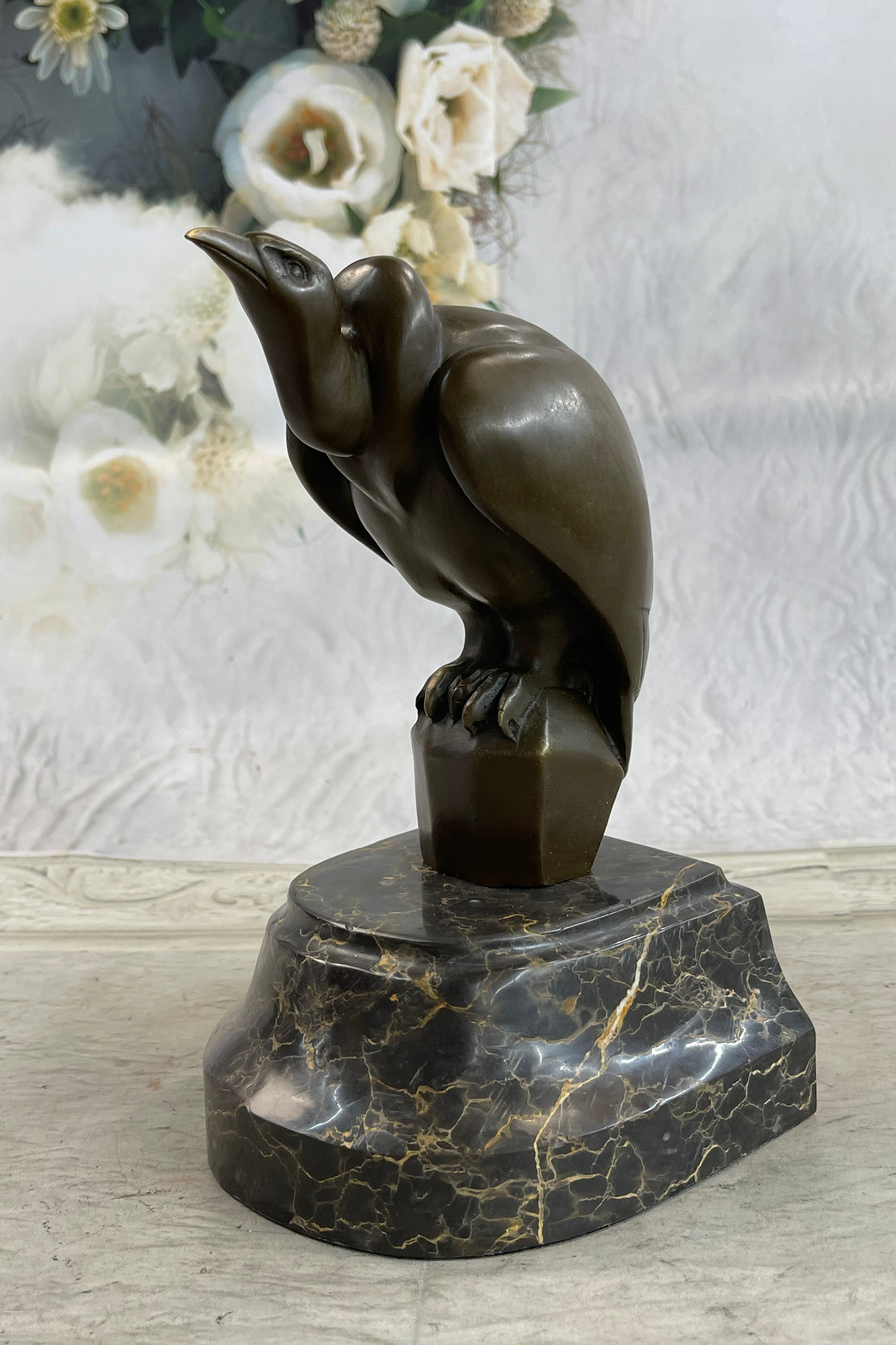 Millwood Pines Hot Cast Bronze Abstract Modern Art Vulture Bird ...