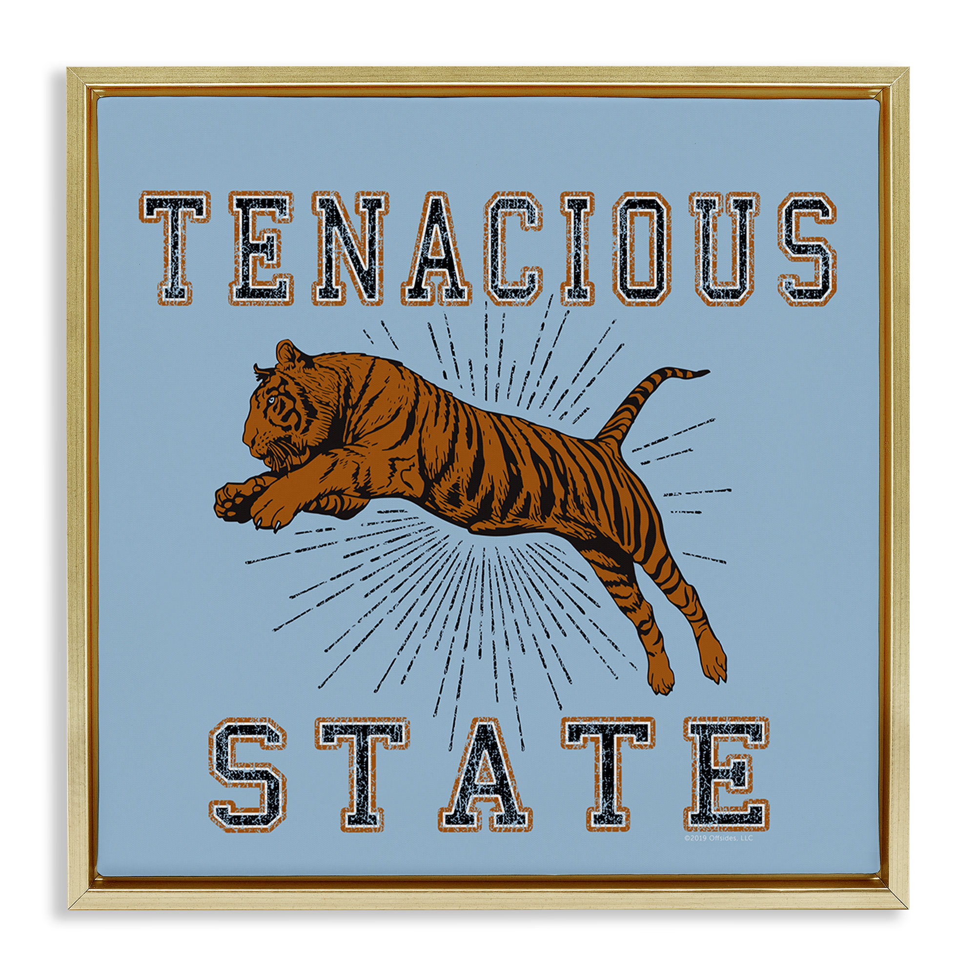 Ophelia & Co. Tenacious Tiger State Floater Canvas Wall Art by Spirit ...